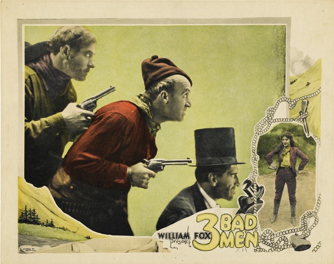 original lobby cards for 3 Bad Men (1926), directed by John Ford. This ...